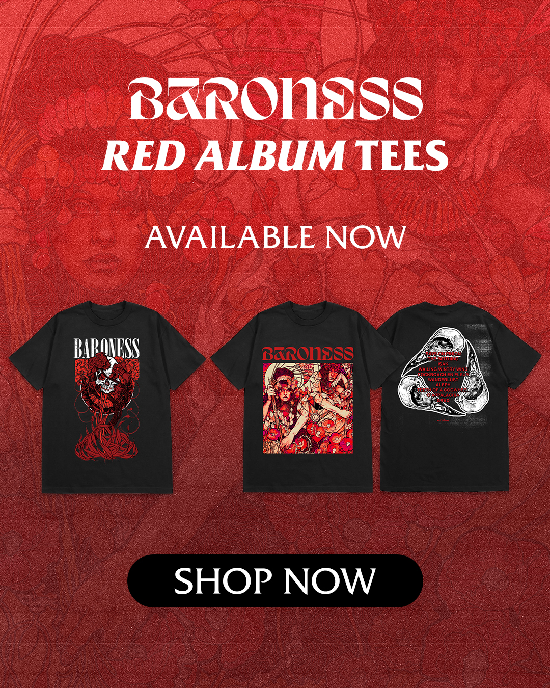 RED ALBUM TEES – Baroness
